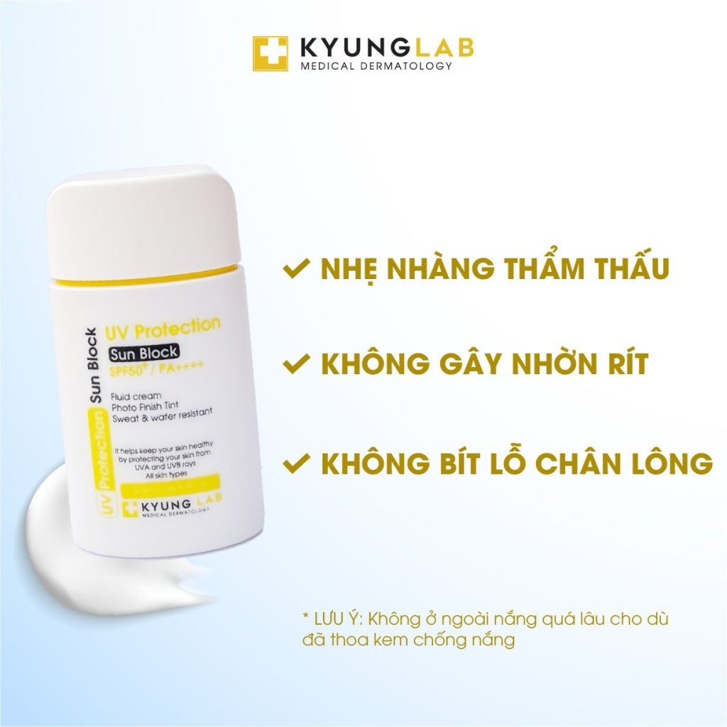 KYUNGLAB UV PROTECTION SUN BLOCK - Kem chống nắng 6 màng lọc bảo vệ làn ...